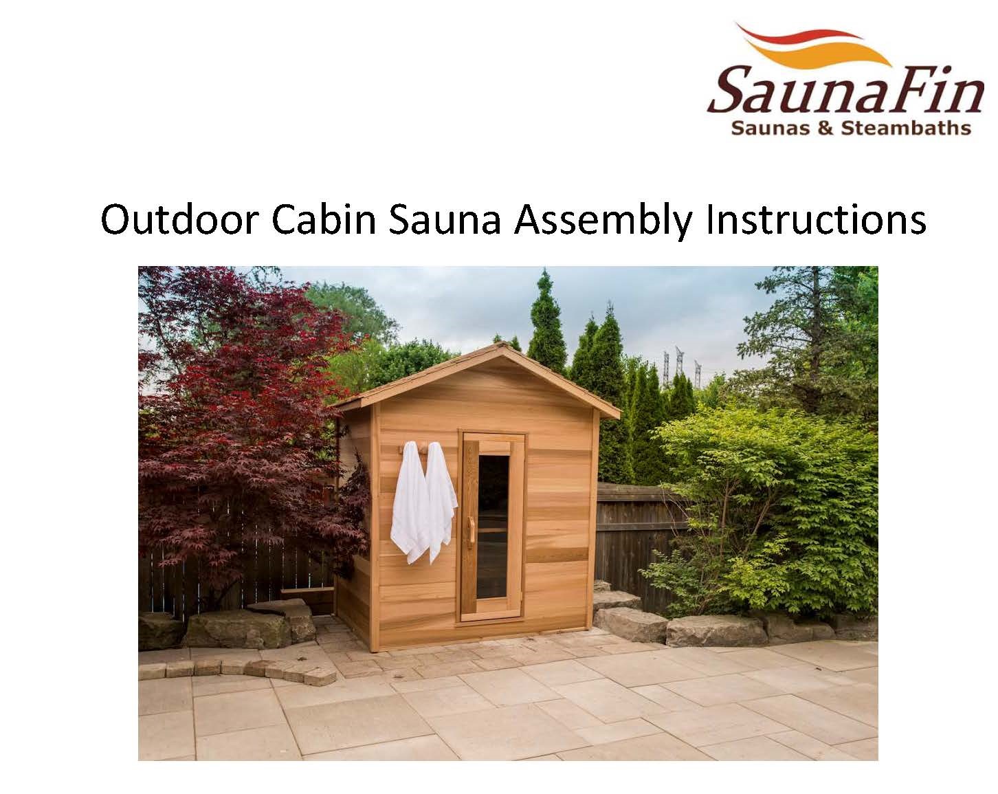 Outdoor Cabin Sauna | Log Style Kit | Outdoor Saunas